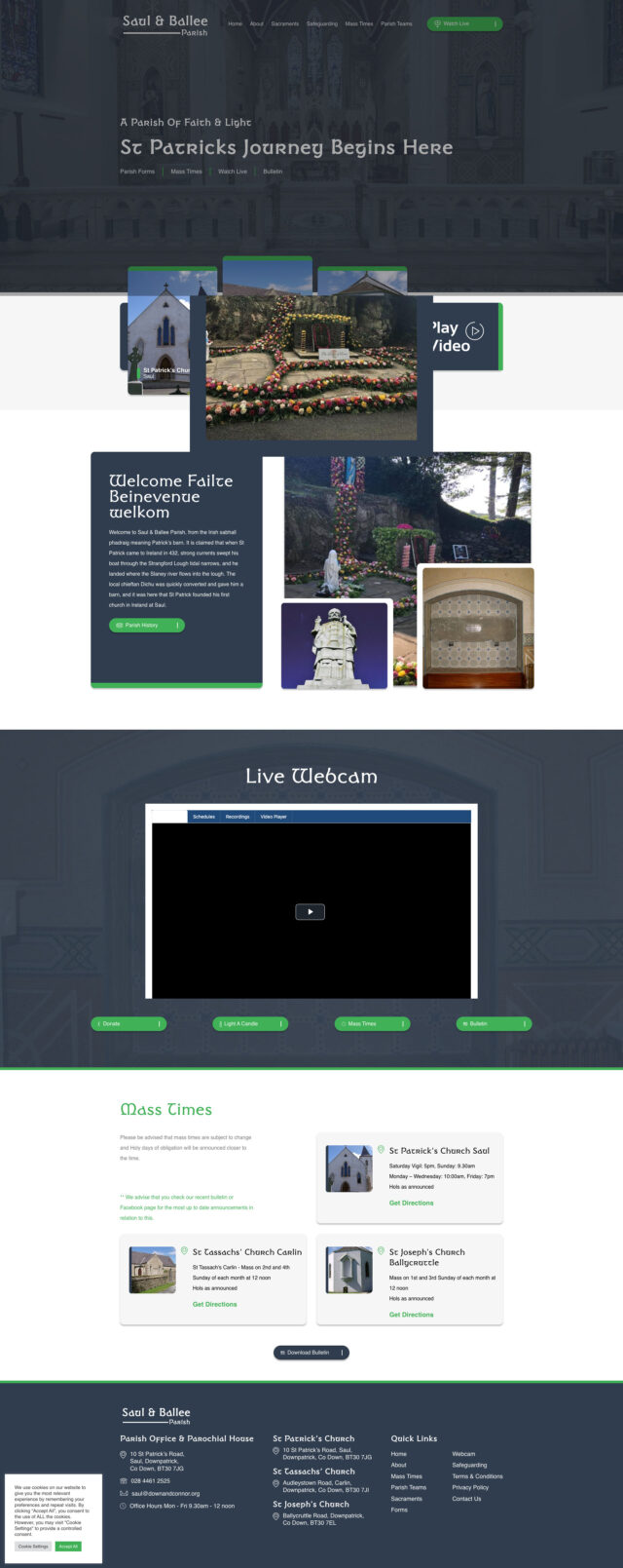 Saul & Ballee Parish - 3 Create Web Design Belfast And Northern Ireland ...